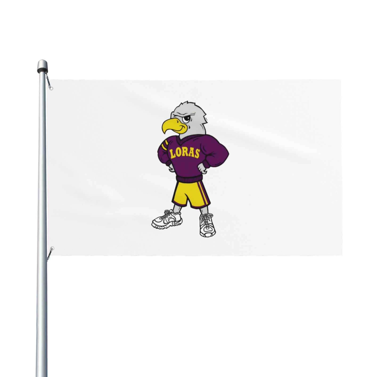 Loras College Logo Flag 3x5 Outdoor ,Sewn Stripes, Stronger Brass ...