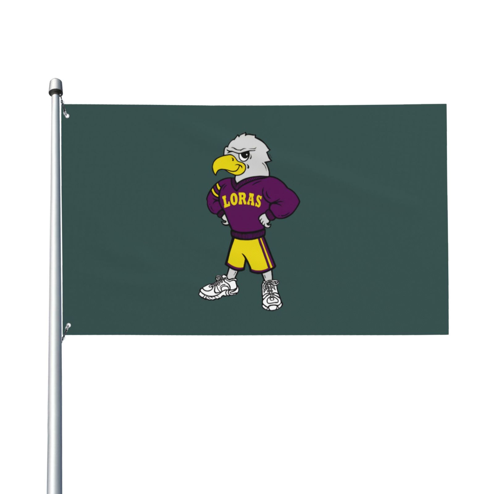 Loras College Logo Flag 3x5 Outdoor ,Sewn Stripes, Stronger Brass ...