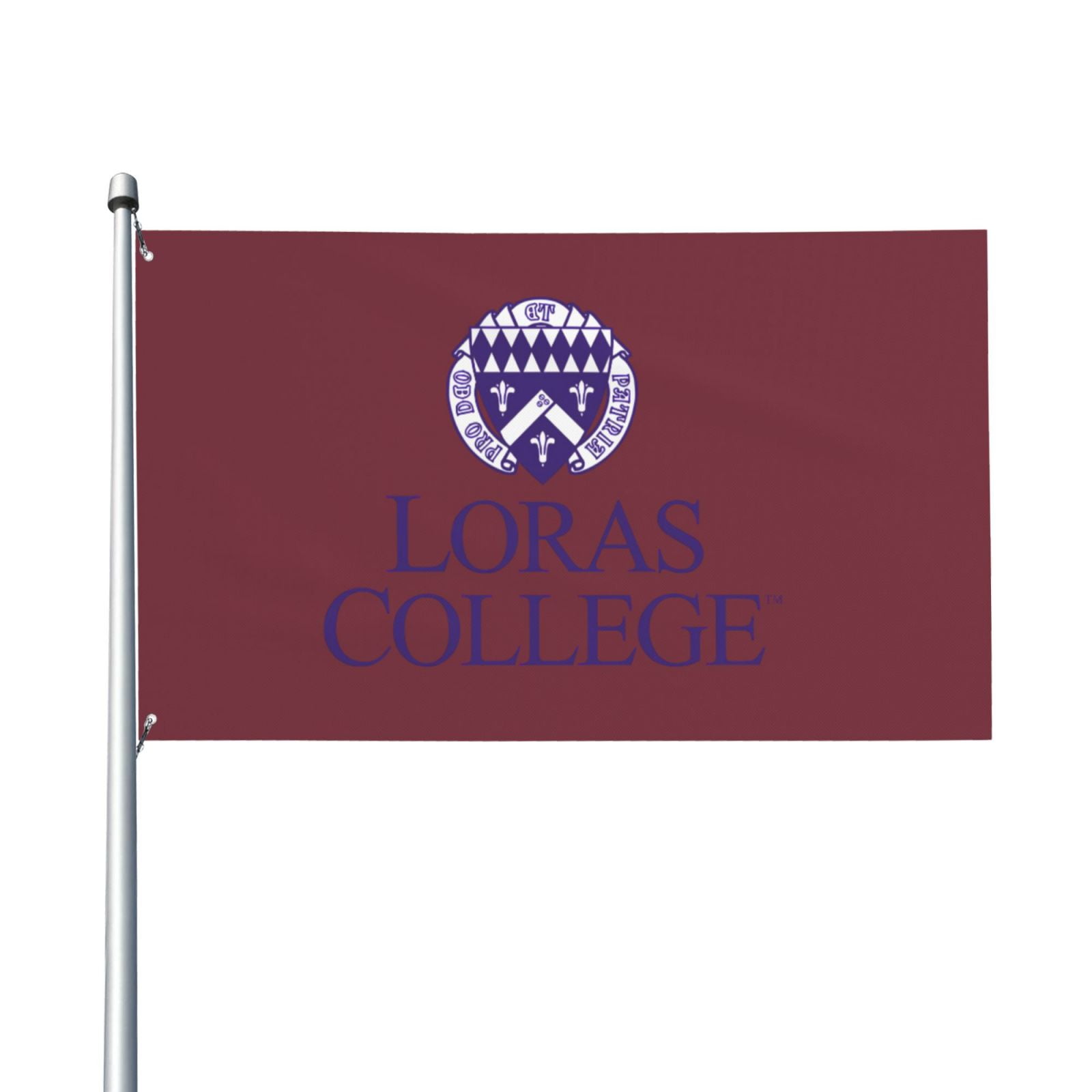 Loras College Logo Flag 3x5 Outdoor ,Sewn Stripes, Stronger Brass ...