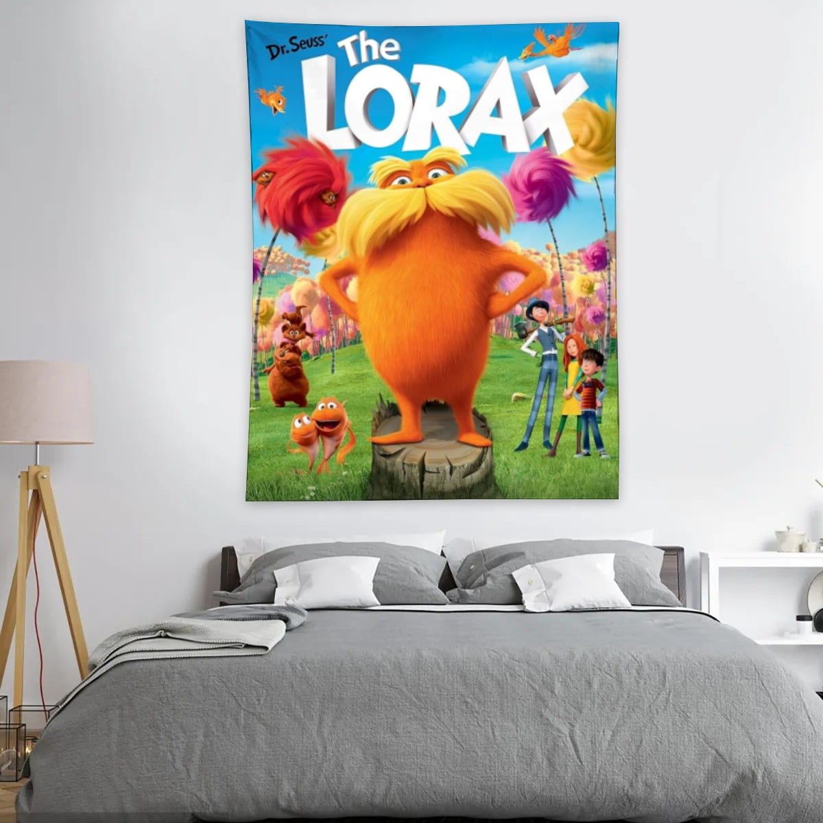Lorax Tapestry Gift Wall Hanging Backdrop for Room Bedroom Girls Or ...