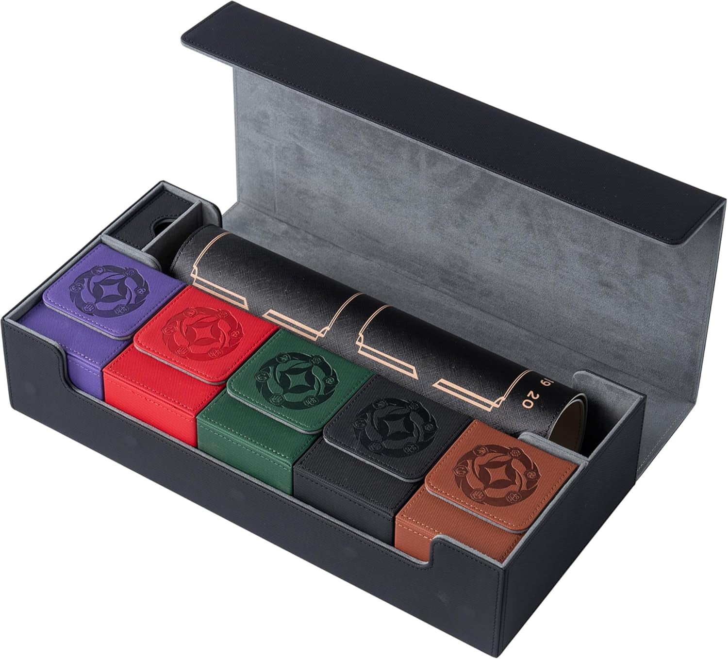 Lorcana Cards Card Deck Boxes Set, Include 2-Row Storage Box, 5 Deck ...