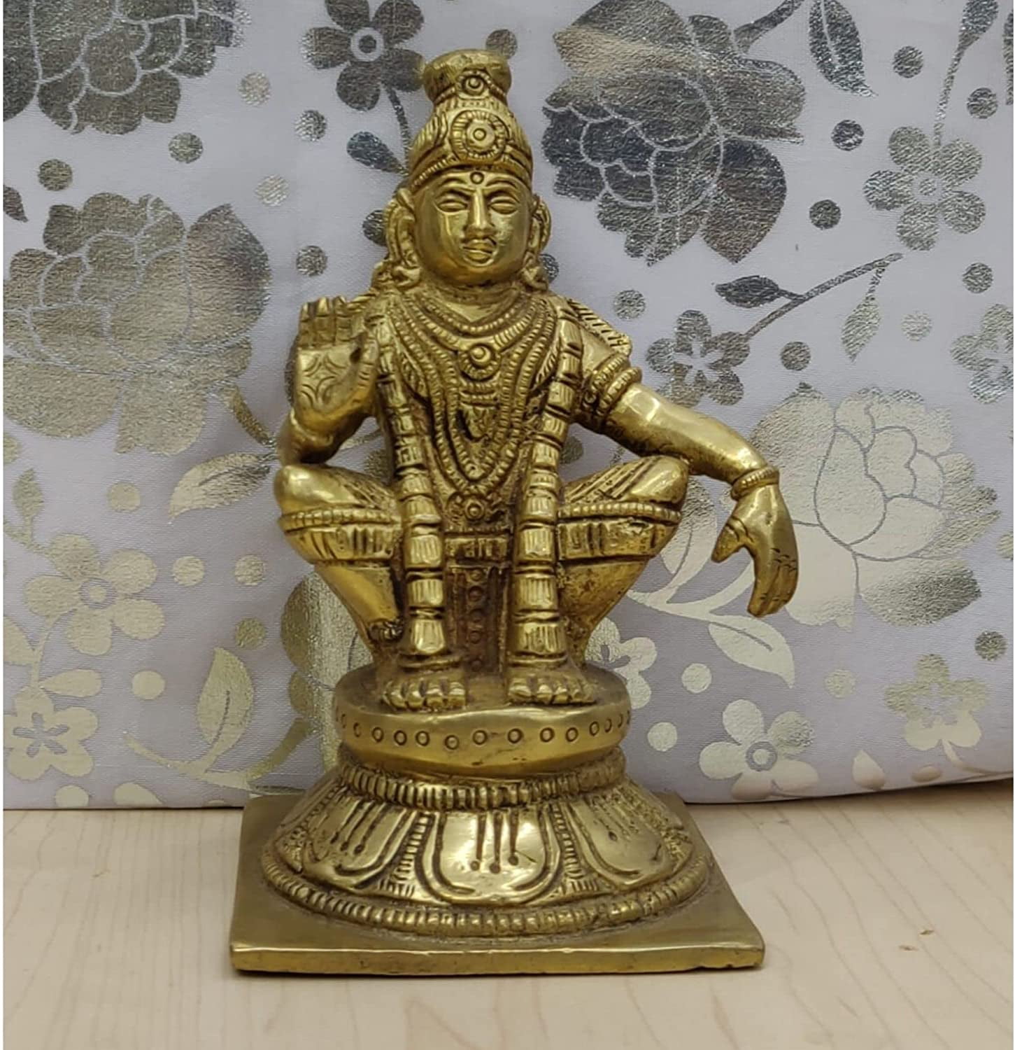 Lord Ayyappa Statue in Brass Ayyappa Idol South Indian God Statue ...