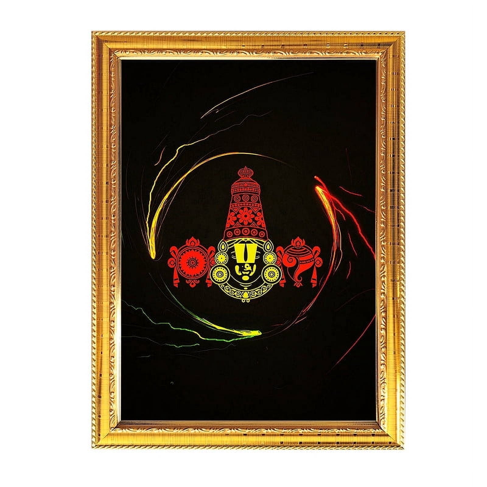 Lord Balaji Religious Photo Puja Room Temple Wall Hanging Gift Home ...
