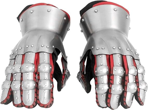 Lord of Battles 14th Century Hourglass Gauntlets | Sturdy 16 Gauge Mild ...