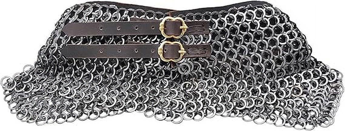 Lord of Battles Chainmail Collar Medieval Neck Armor Mild Steel Flat ...