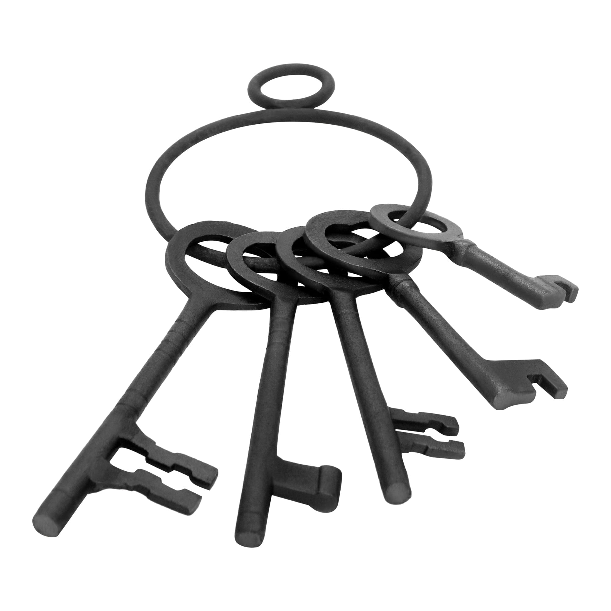 Lord of Battles Medieval Dungeon Key Set of 5 Hand forged Cast Iron ...