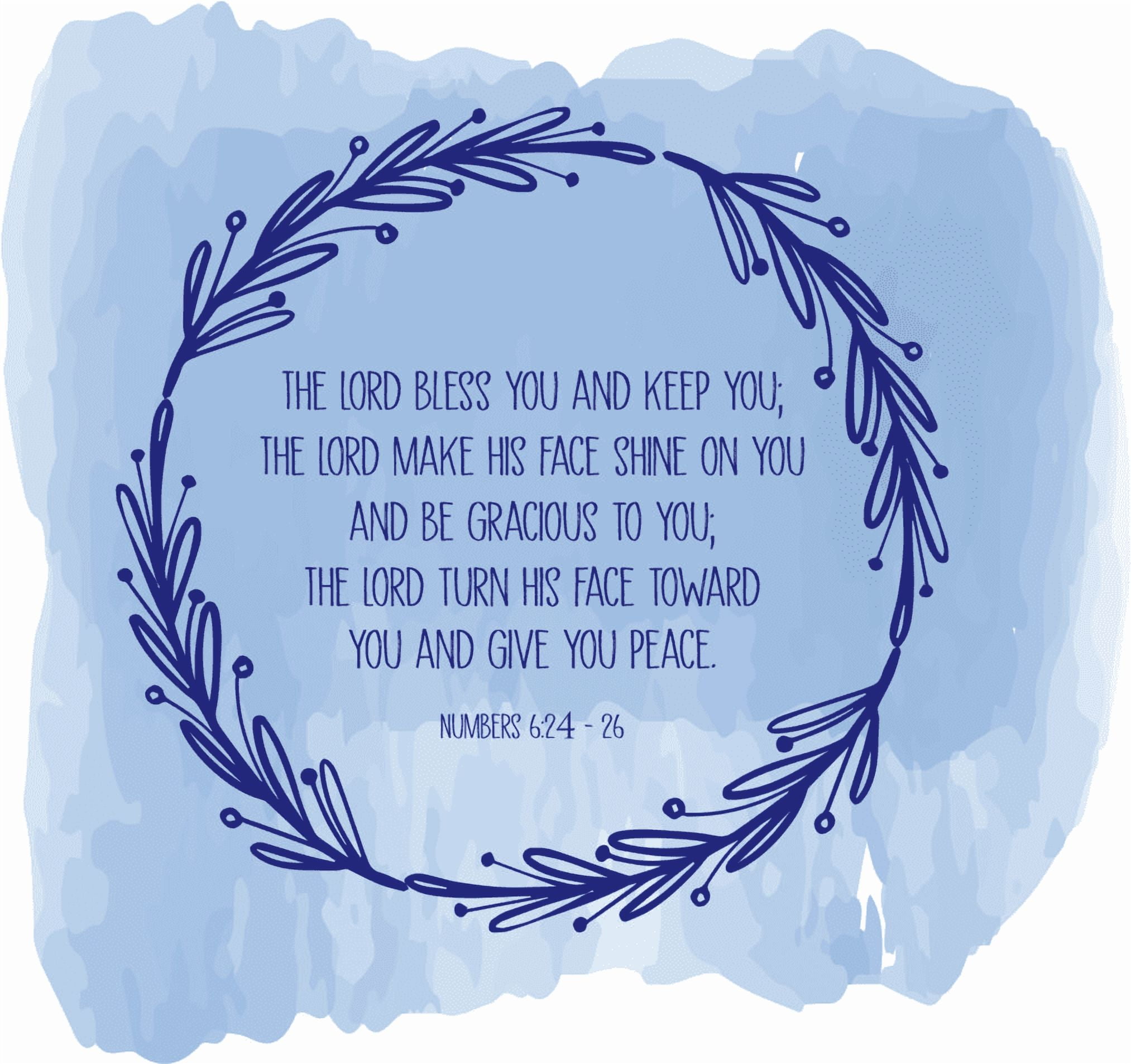 The Lord Bless You And Keep You Numbers Bible Verse Religious Spiritual ...