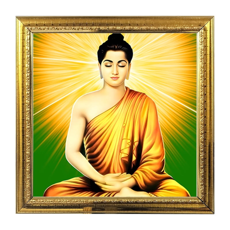 Lord Buddha God Idol Photo Frame Pooja Hindu Devi Devta Wall Decor Puja ...