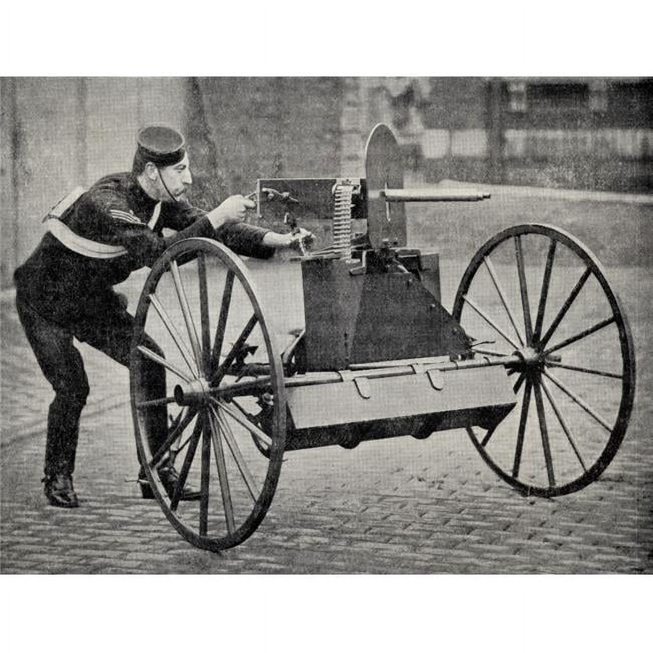 Lord Dundonalds Galloping Gun-Carriage with Maxim Gun From The Book ...
