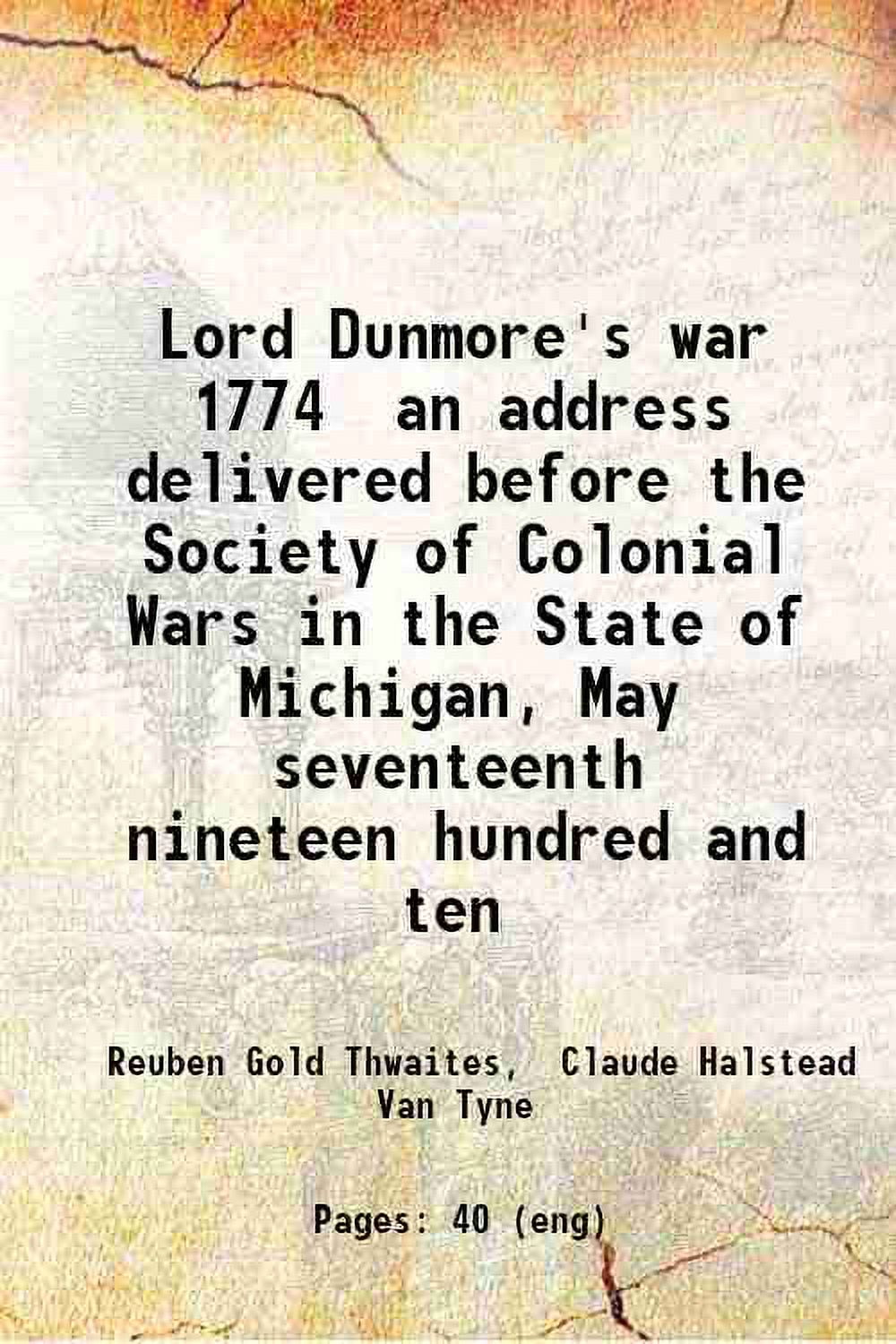 Lord Dunmore S War