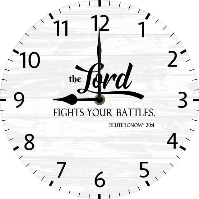 The Lord Fight Your Battles Christian Wall Clock Gift For Women ...