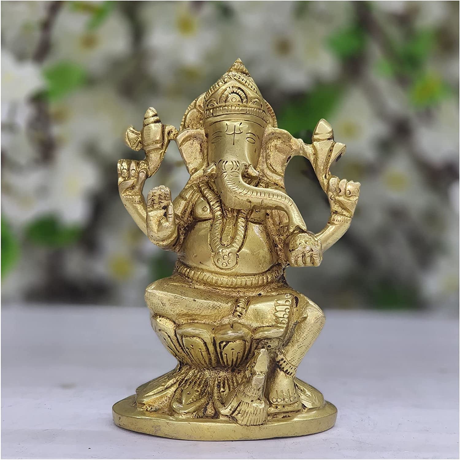 Lord Ganesha Statue Ganesha Idol in Brass Ganesha Figurine Indian Idols ...