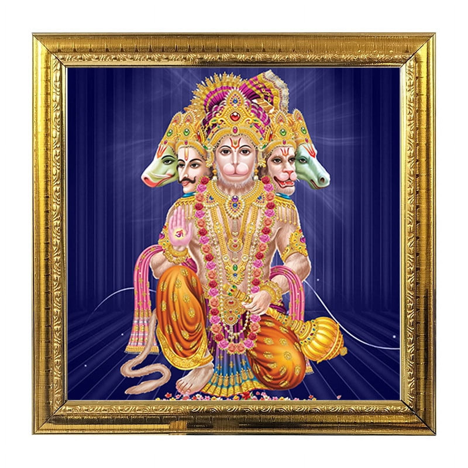 Lord Hanuman God Idol Photo Frame Pooja Hindu Bhagwan Devi Devta Wall ...