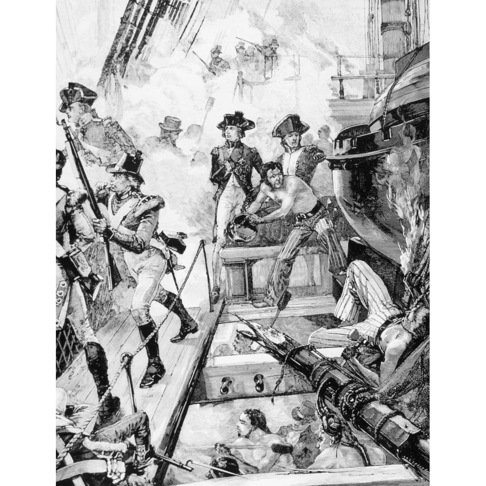Lord Horatio Nelson At The Battle Of Trafalgar History (24 x 36 ...