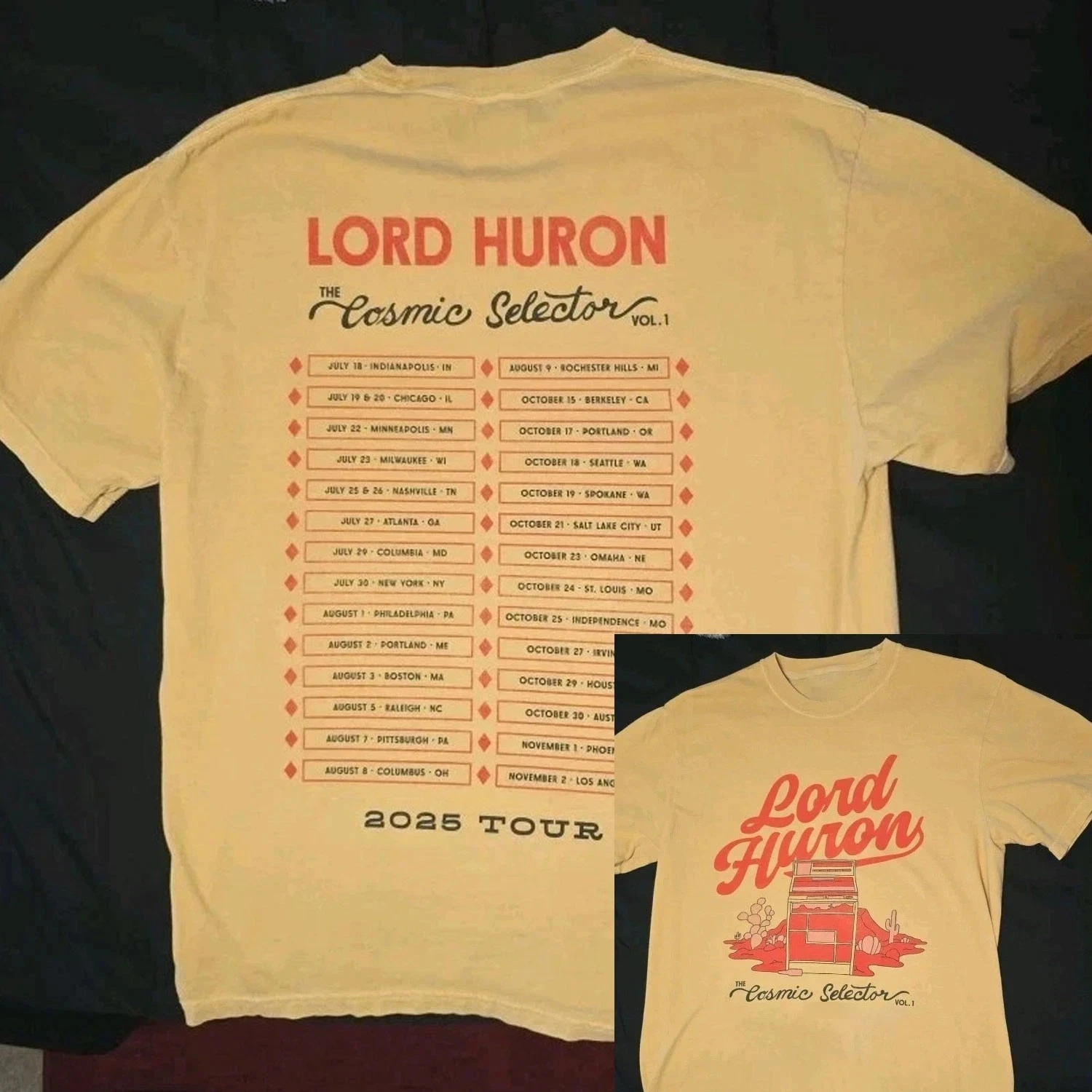 Lord Huron Cosmic Selector 2025 Tour Shirt - Walmart.com