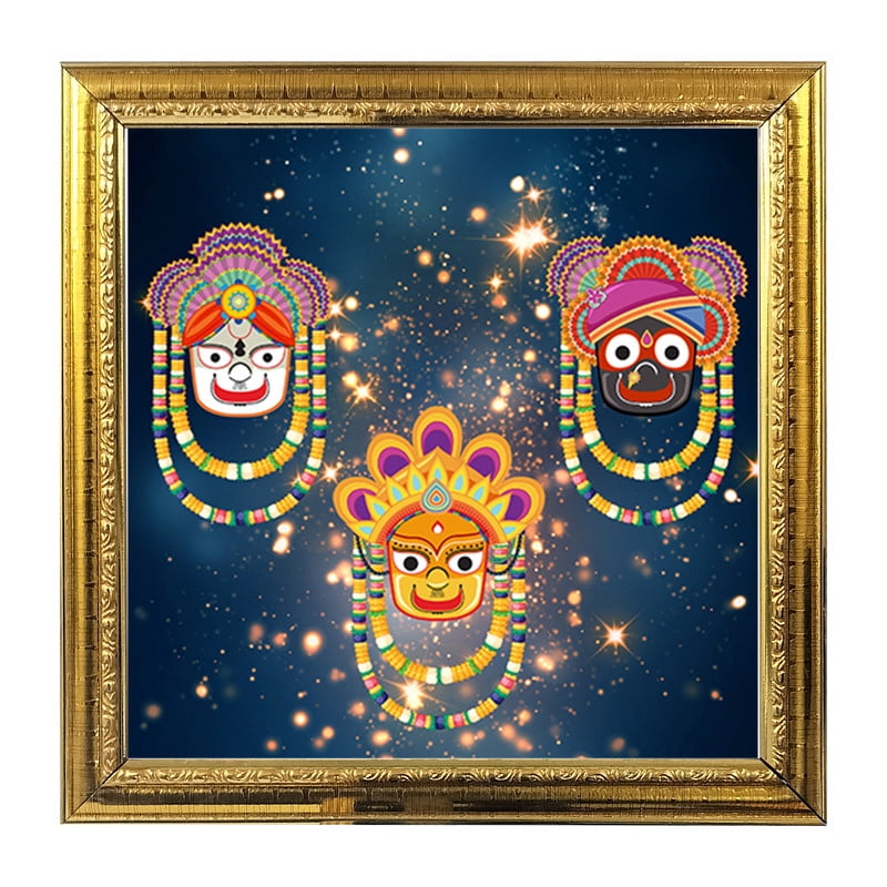 Lord Jagannath God Idol Photo Frame for Pooja Hindu Bhagwan Devi Devta ...