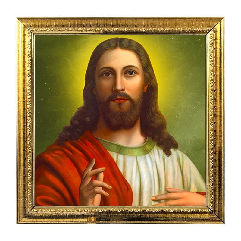 Lord Jesus God Idol Photo Frame for Pooja Chrishtian God Photo Frame ...
