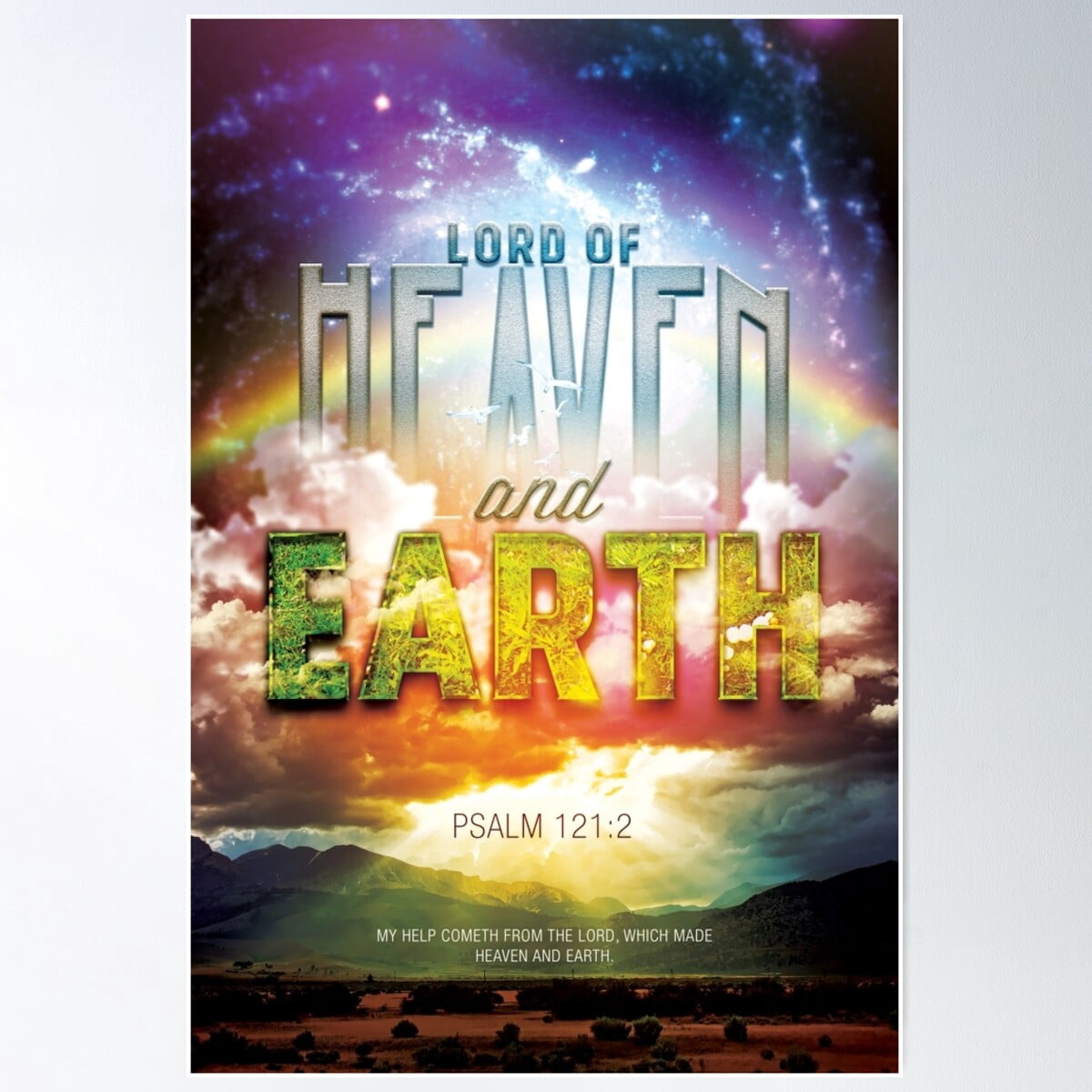Lord Of Heaven And Earth Poster Wall Art, Modern Wall Decor For Living ...