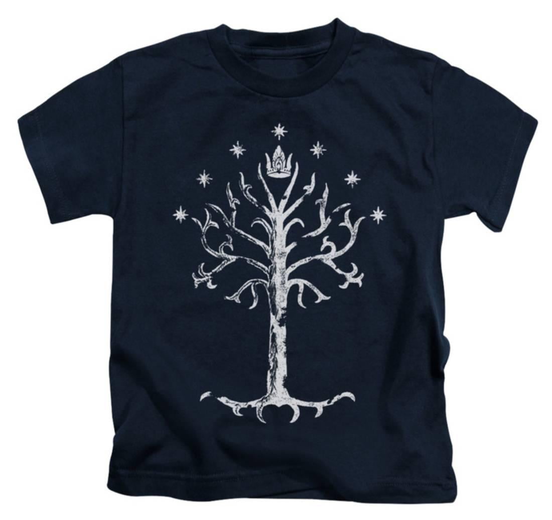 Lord Of The Rings Boys' Tree Of Gondor Childrens T-shirt Navy - Walmart.com