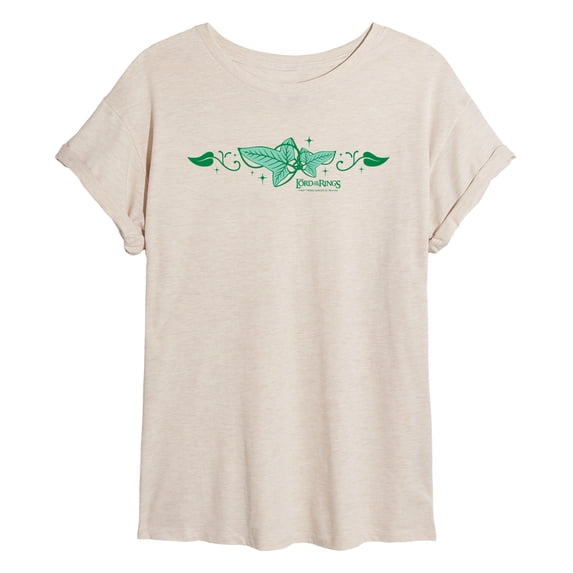 Lord Of The Rings - Elven Brooch - Juniors Oversized Graphic T-Shirt ...