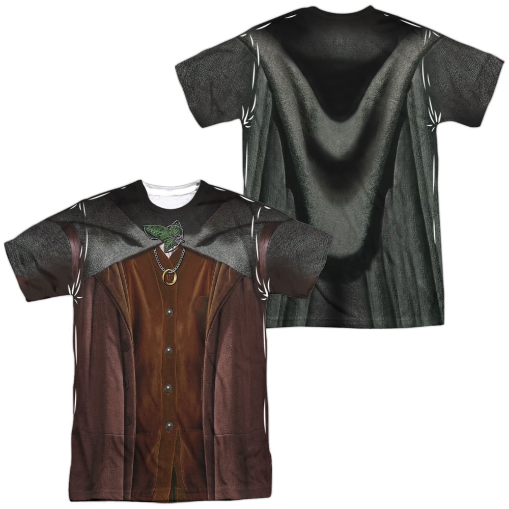 Lord Of The Rings - Frodo Costume (Front/Back Print) - Short Sleeve ...