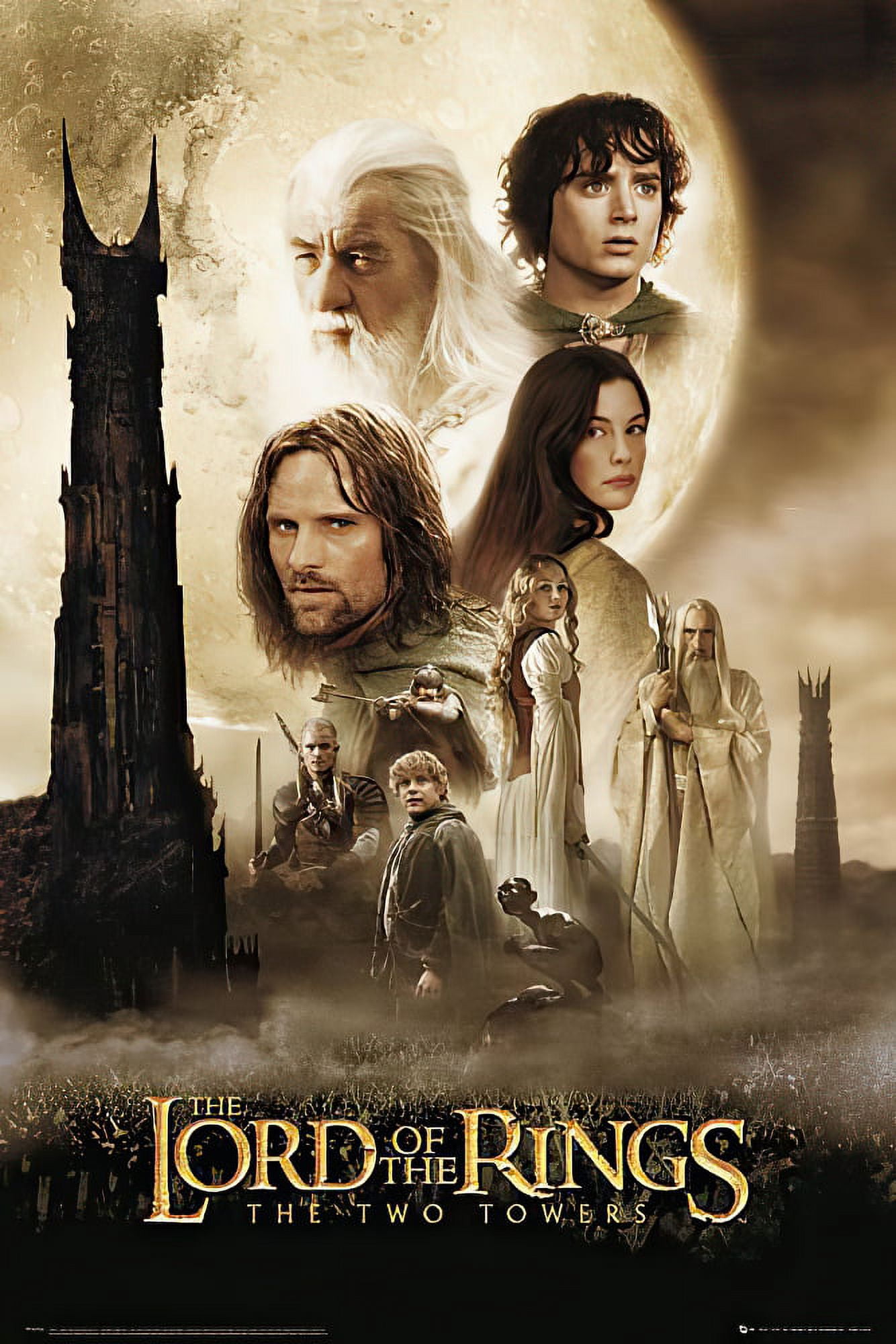 Lord Of The Rings - The Two Towers - Movie Poster (Regular) (Size: 24" X 36") (Poster & Poster ...