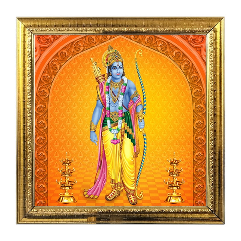 Lord Rama Hindu Religious God Photo Frames For Indian Pooja Wall Decor ...