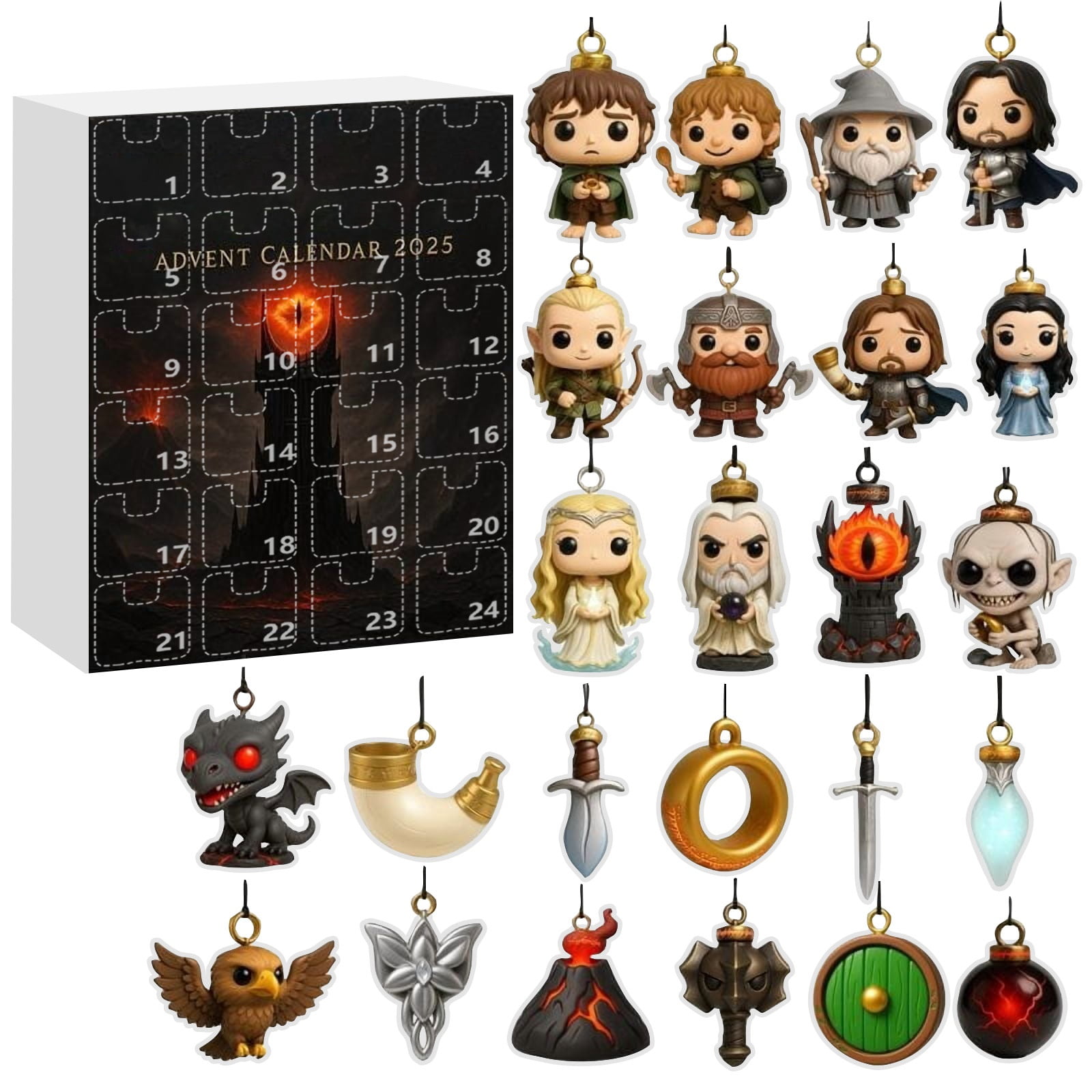 The Lord of the Rings 2025 Advent Calendar · 24 2D Acrylic Collectible ...