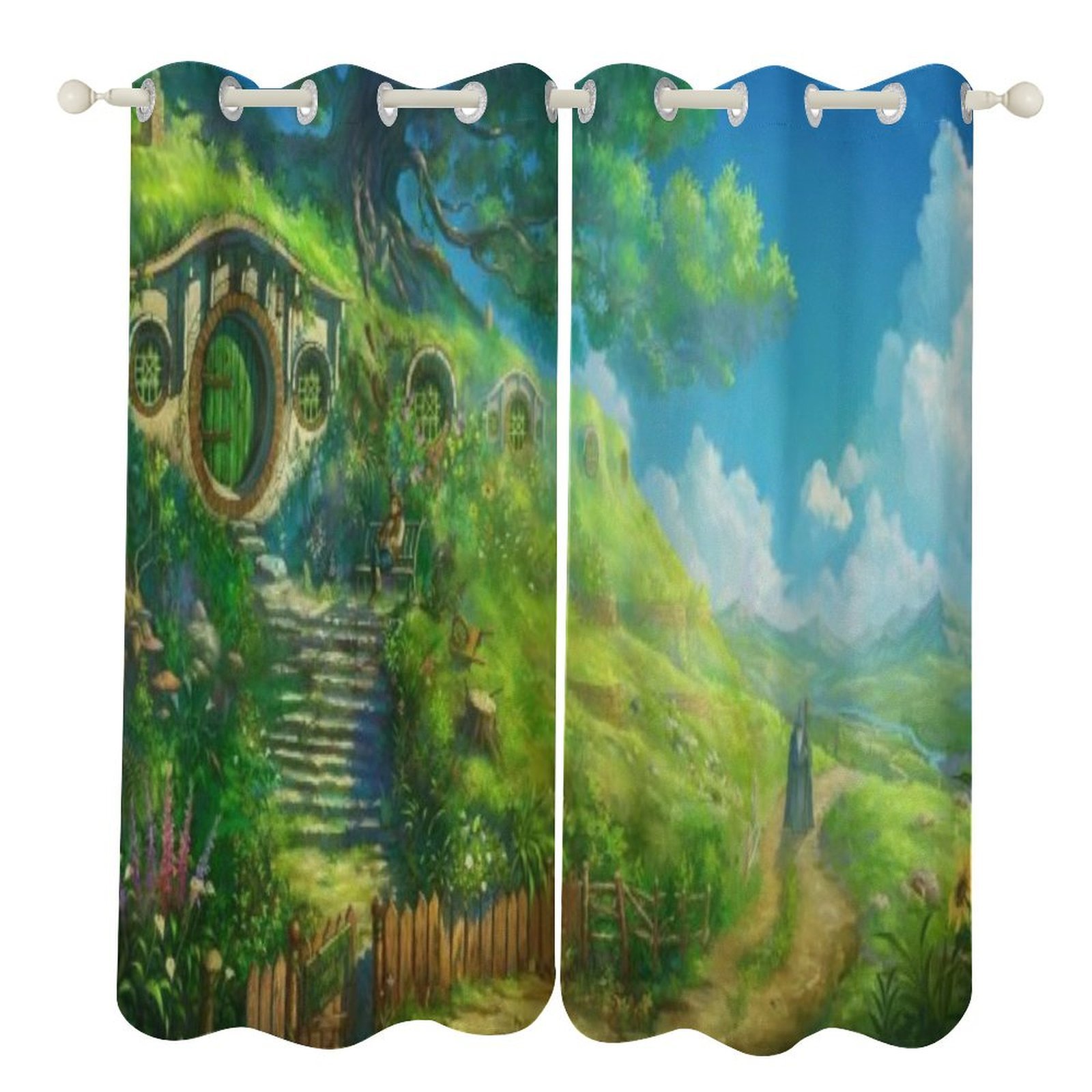 Lord of the Rings Curtains Dining Room 52"x84 length with Grommets, New ...