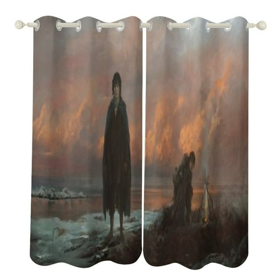 Lord of the Rings Curtains Y2k Bedroom 52"x84 length with Grommets, New ...