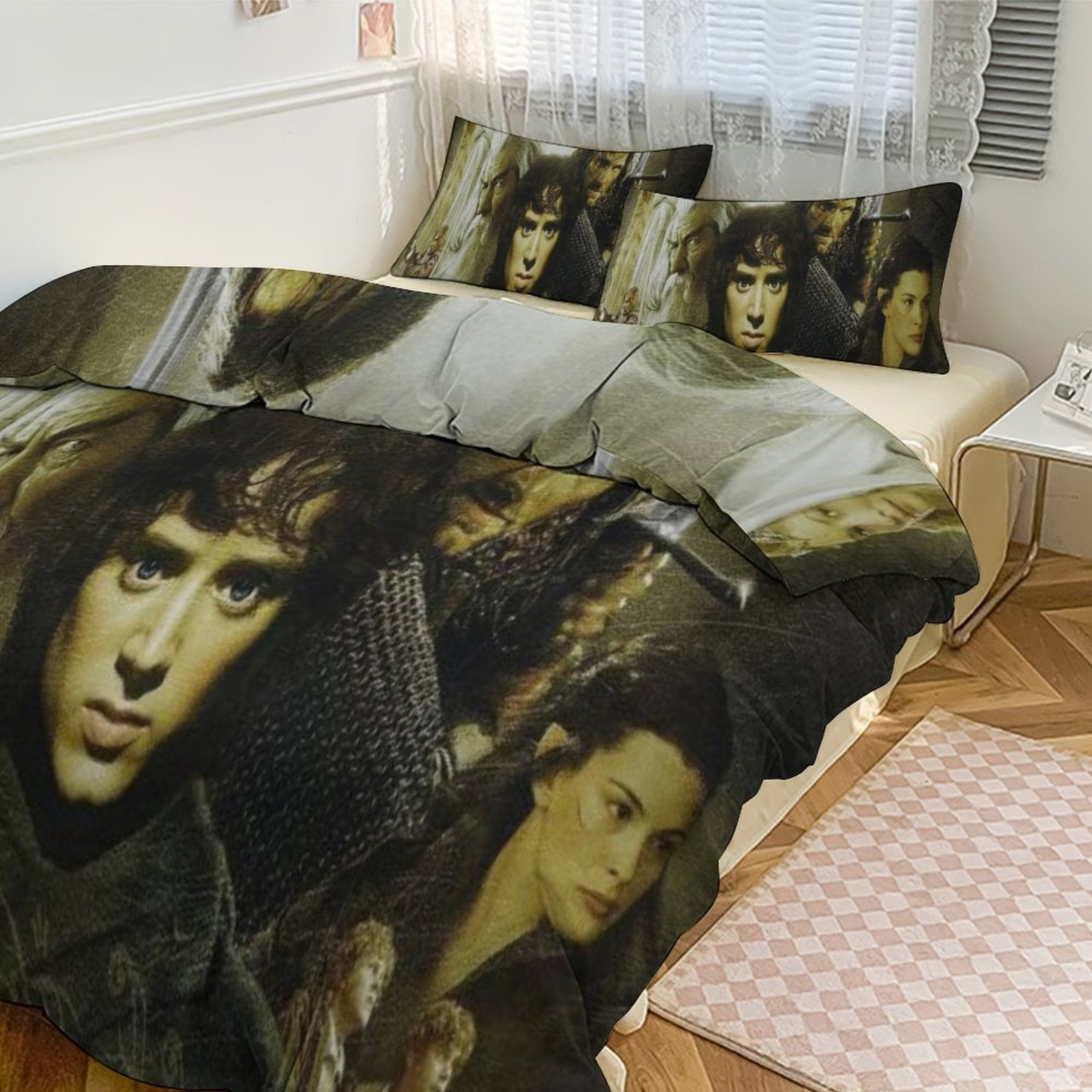 Lord of the Rings Duvet Covers Pillowcases 3 Piece Set 79"x90",Frodo ...