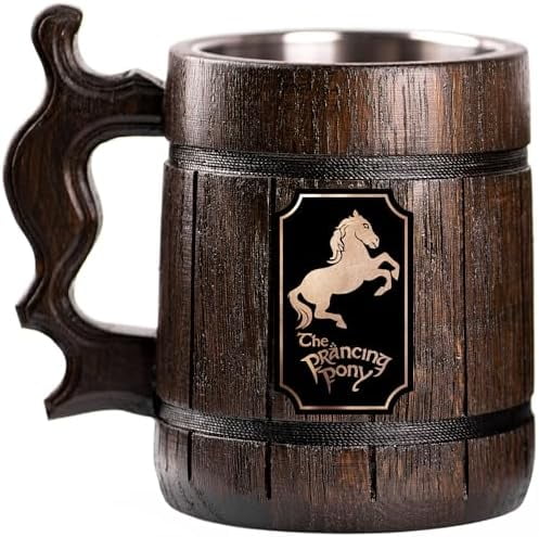 Lord Rings Prancing Pony Beer Mug, Custom Mug, Beer Stein, Anniversary ...