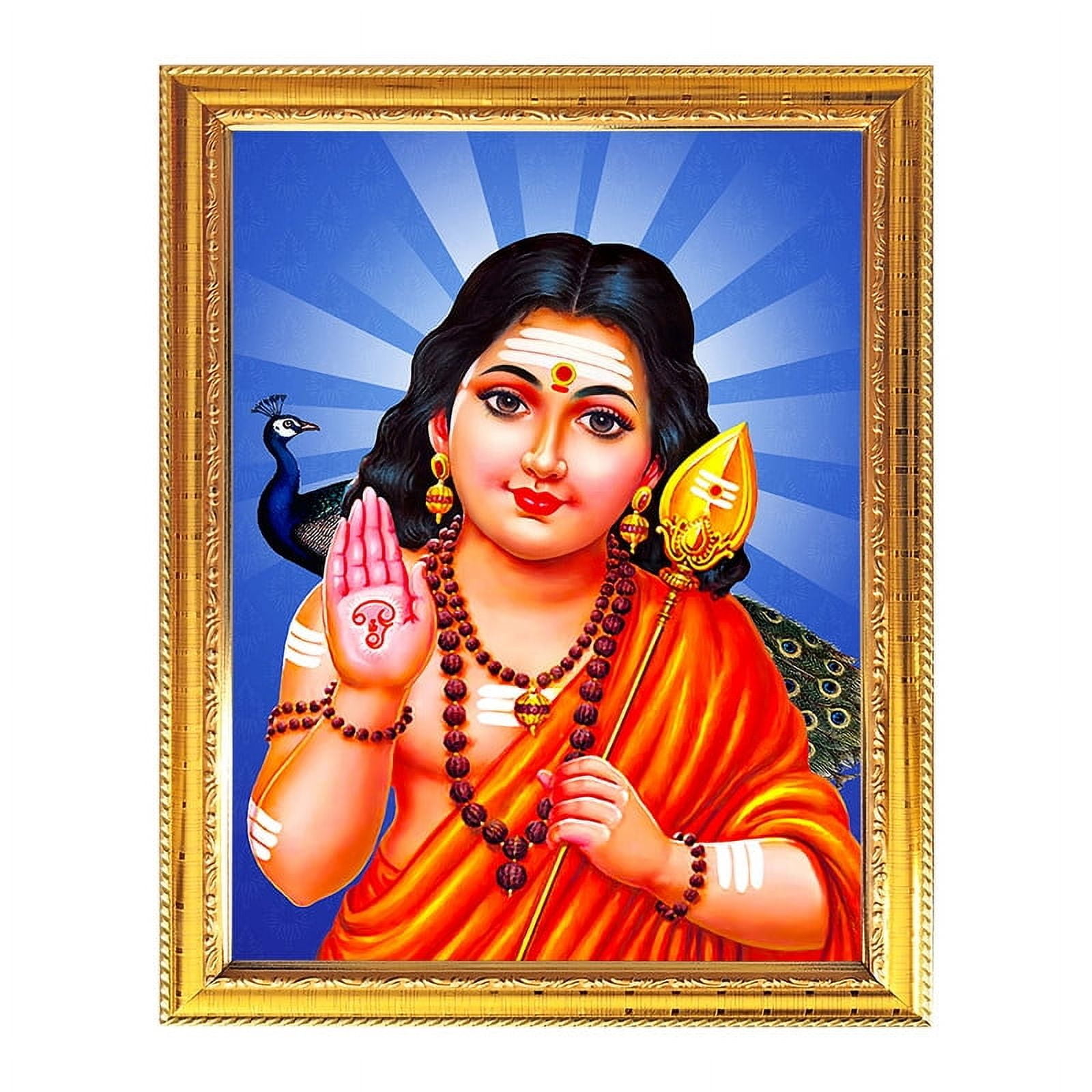 Lord Shanmukha God Photo Frames Wall Decor Religious Hindu Temple ...