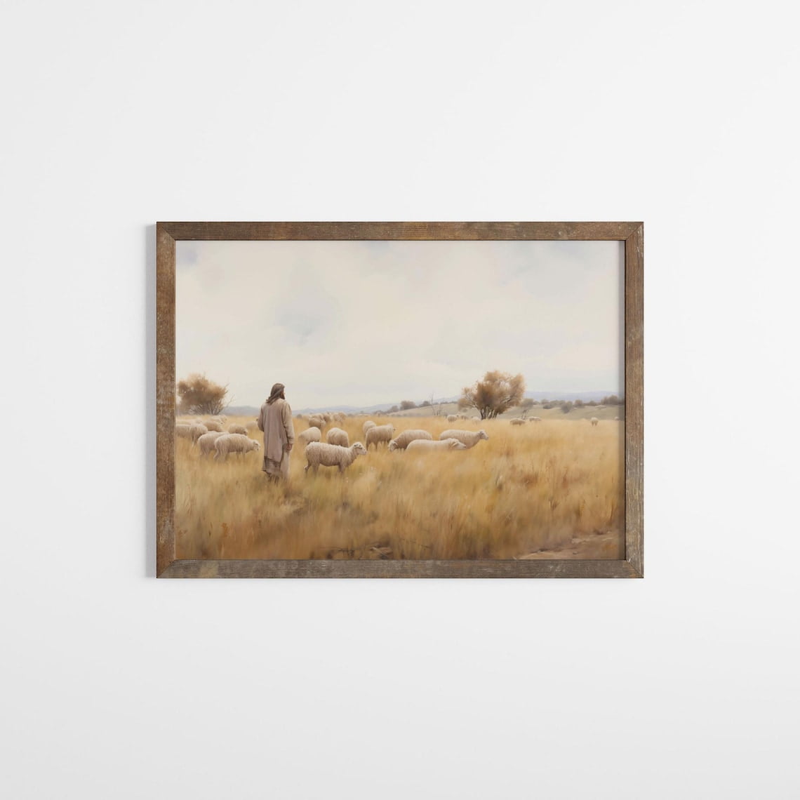 The Lord Is My Shepherd Christian Farmhouse Wall Art Religious ...