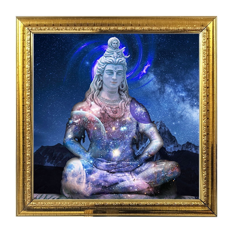 Lord Shiva Shambhu India God Photo Frame for Pooja Hindu Bhagwan ...