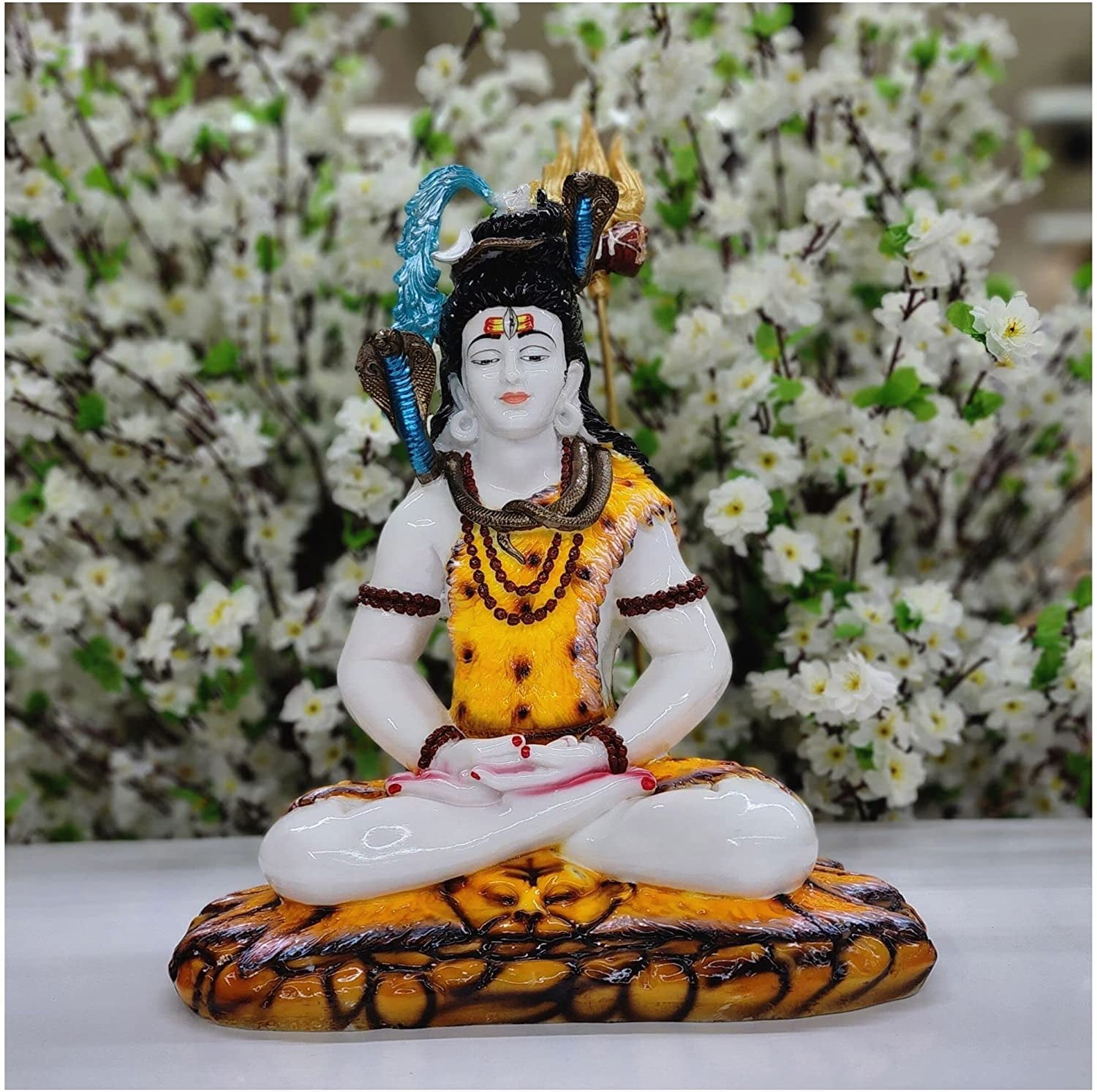 Lord Shiva Statue in Marble Dust Indian God Statue Handcrafted God Idol ...
