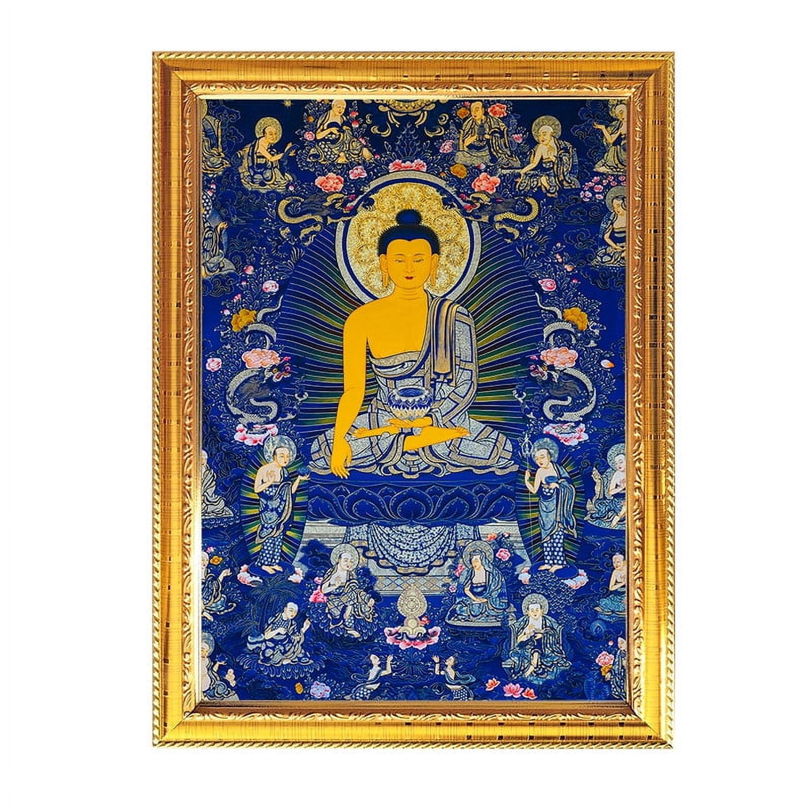 Lord Siddhattha God Photo With Golden Frames For Pooja Indian Worship ...