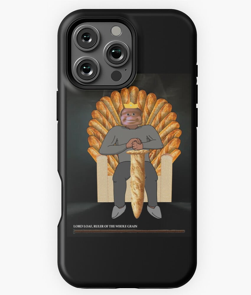 Lord Toast Ruler of Whole Grain Funny Phone Case for iPhone 16 15 14 13 ...