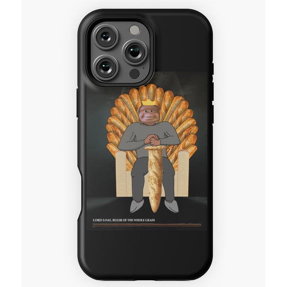 Lord Toast Ruler of Whole Grain Funny Phone Case for iPhone 16 15 14 13 ...