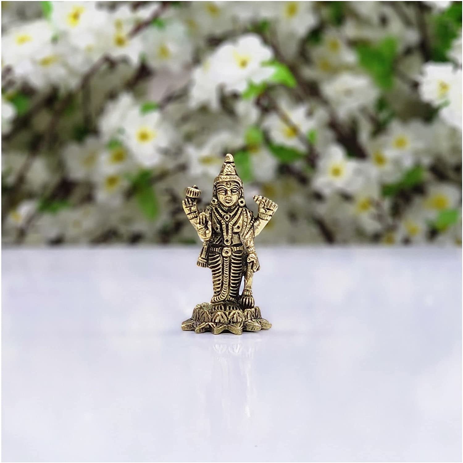 Lord Vishnu Statue in Brass Narayan Statue Vishnu Idol Handcrafted ...