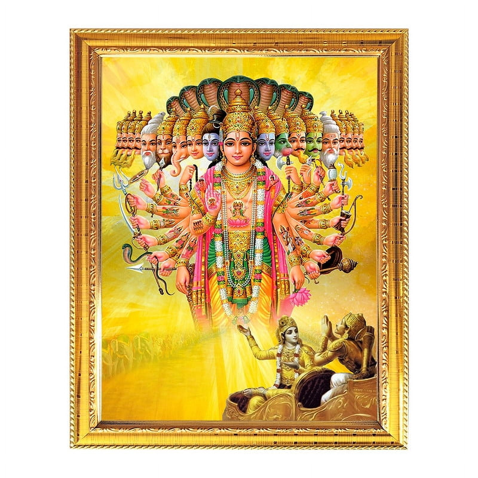 Lord Vishnu Virat Roop Religious Photo Puja Room Temple Wall Hanging ...