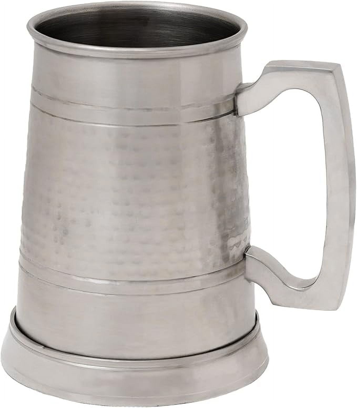 Lord of Battles Beer and Ale Mug Handmade Hammered Stainless Steel Mug ...