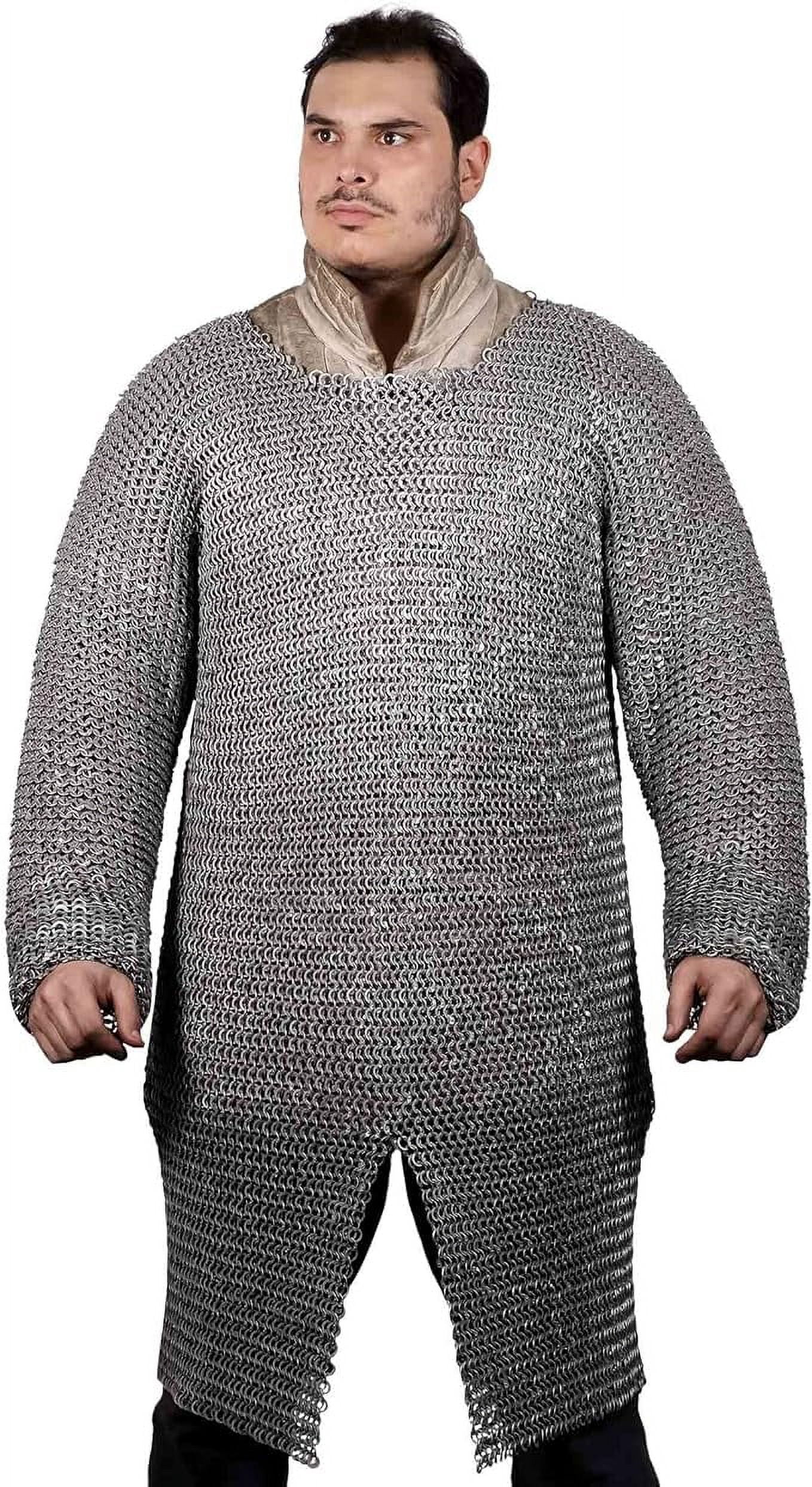 Lord of Battles Medieval Chainmail Shirt Hauberk, Aluminium Flat Ring ...