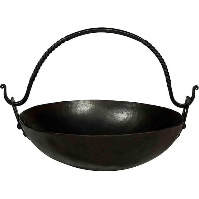 Lord of Battles Medieval Hand-Forged Cauldron Ideal for Cooking, Ritual ...