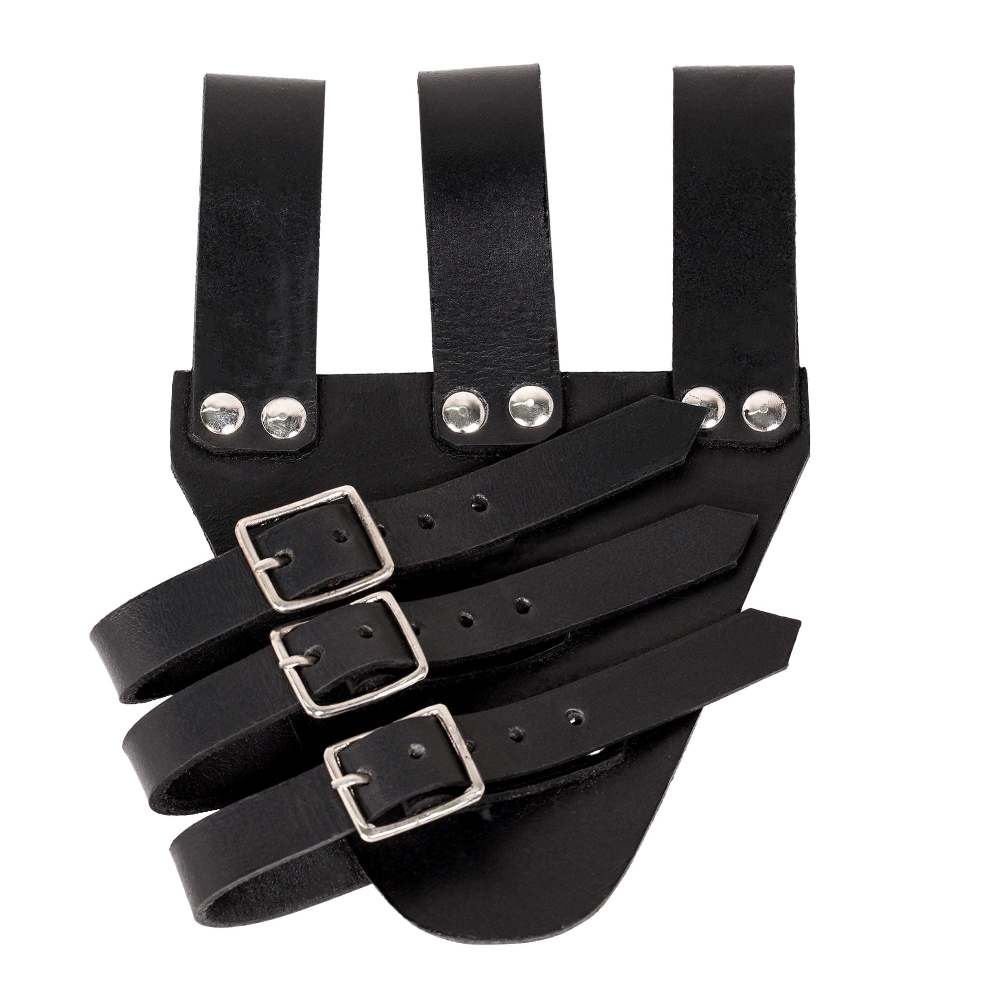 Lord of Battles Medieval Tri-Buckled Angled Rapier Frog with Genuine ...