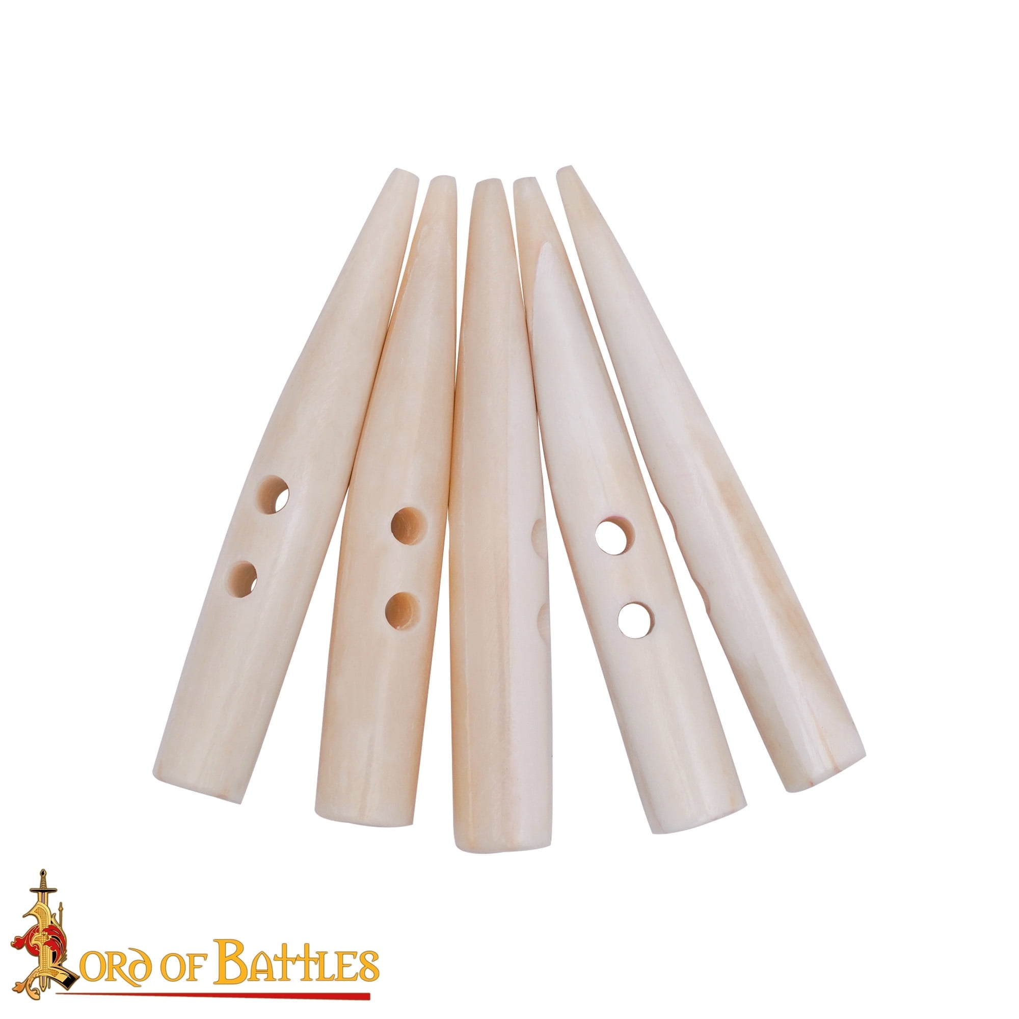 Lord of Battles Viking Handcrafted Bone Toggles Set of 5, Bone buttons ...