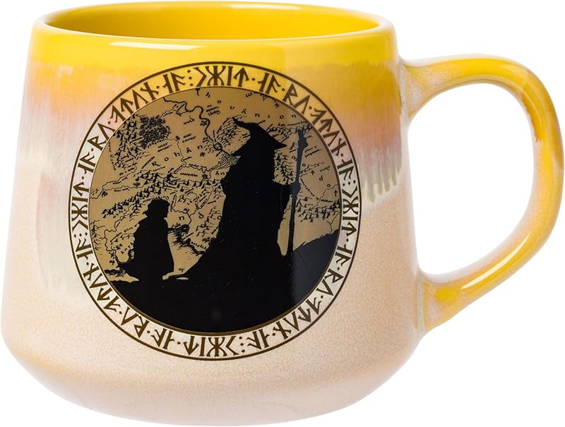 Lord of The Rings Elven Text High Gloss Reactive Glaze Tapered Pottery ...