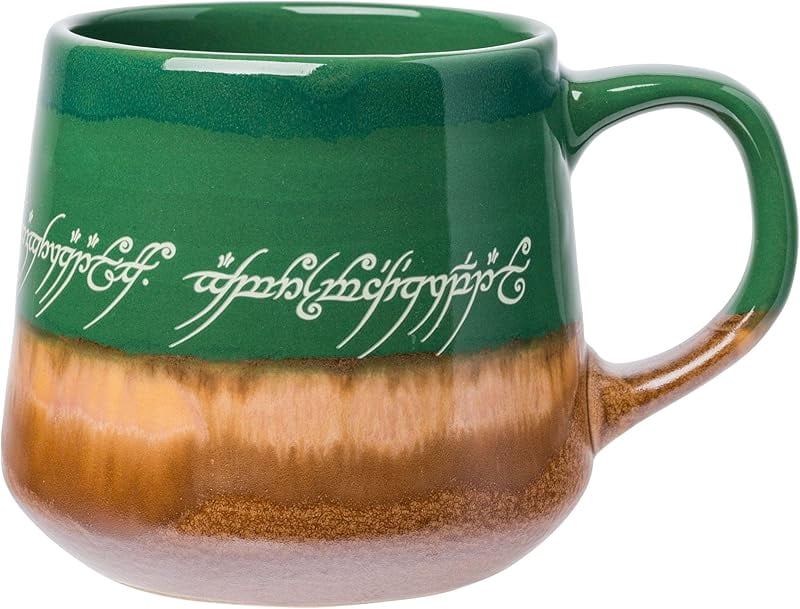 Lord of The Rings Elven Text High Gloss Reactive Glaze Tapered Pottery ...