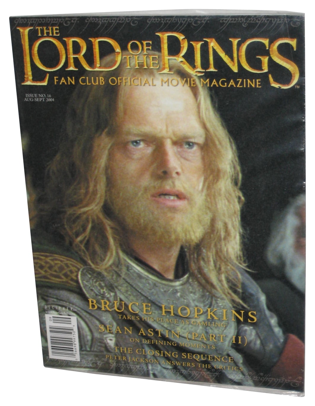 Lord of The Rings Fan Club Official Movie Aug-Sept 2004 Magazine Book ...