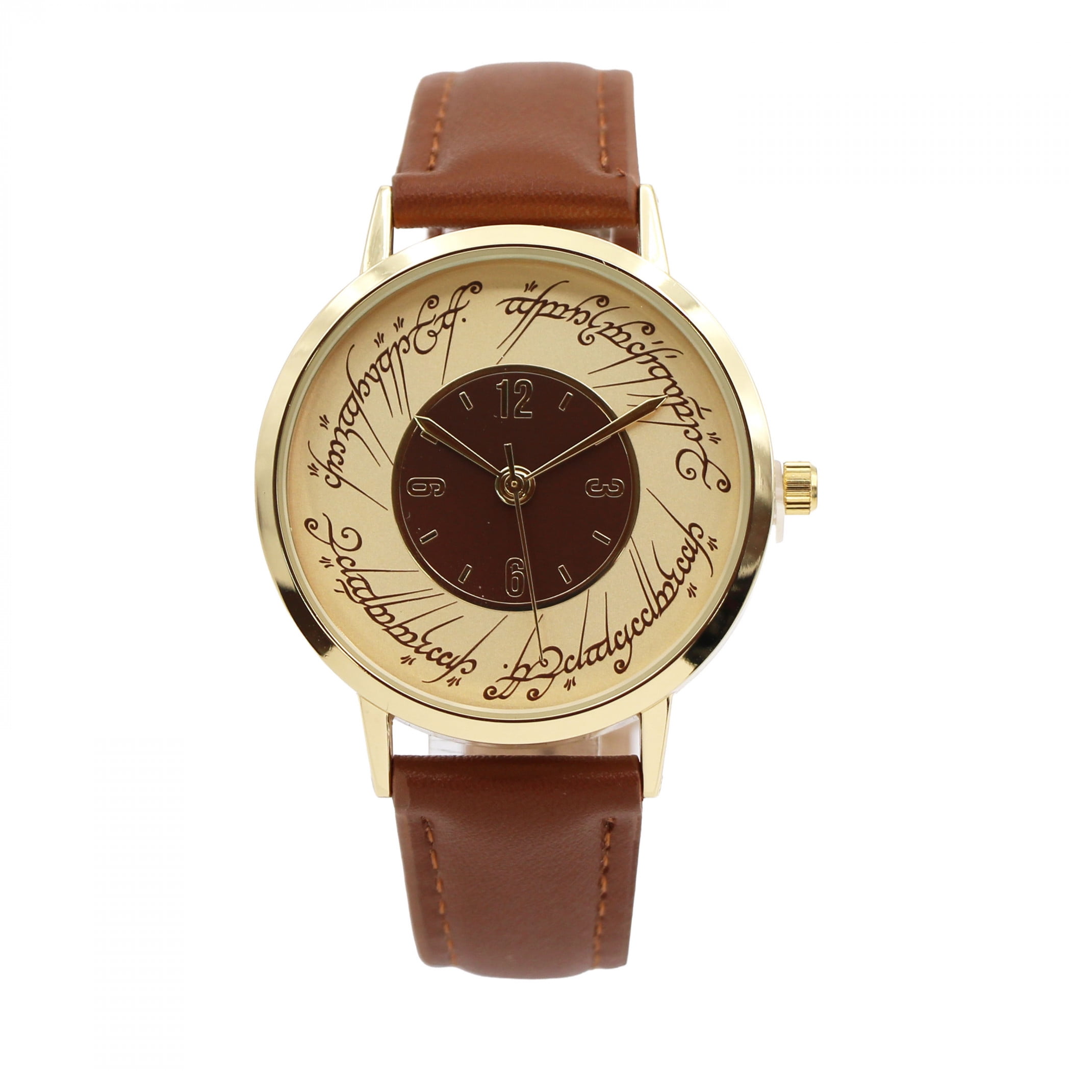 Lord of The Rings Watch Face with Leather Printed Band - Walmart.com